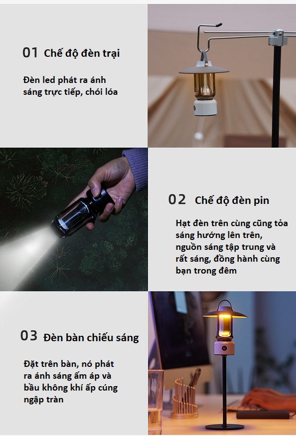 Junbaby: Đèn led cắm trại snuff