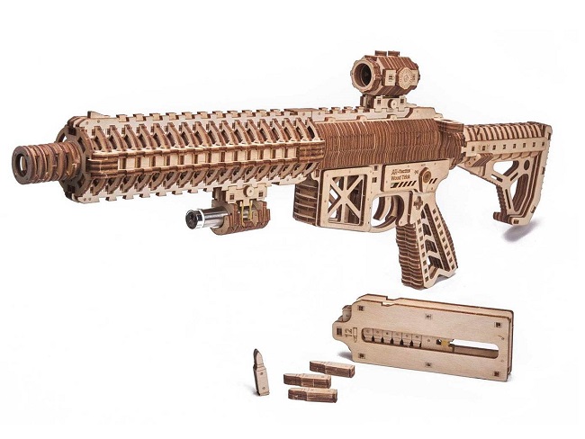 Junbaby: Mô hình lắp ráp gỗ 3d súng gun ar-t