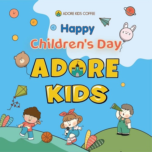 Junbaby: Quán cafe Adore kids có khu vui chơi cho bé ở Thủ Dầu Một